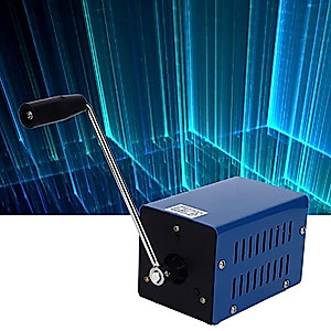 Septpenta Hand Cranked Generator, 20W USB Charging Outdoor Convenient Generator Stable Performance Low Noise Hand Crank Power Generation for Emergency Charging 3V/5V/6V/9V/12V/15V