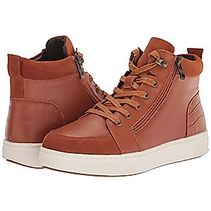 Propét Womens Kasia Sneaker, Tan, 9 Wide US