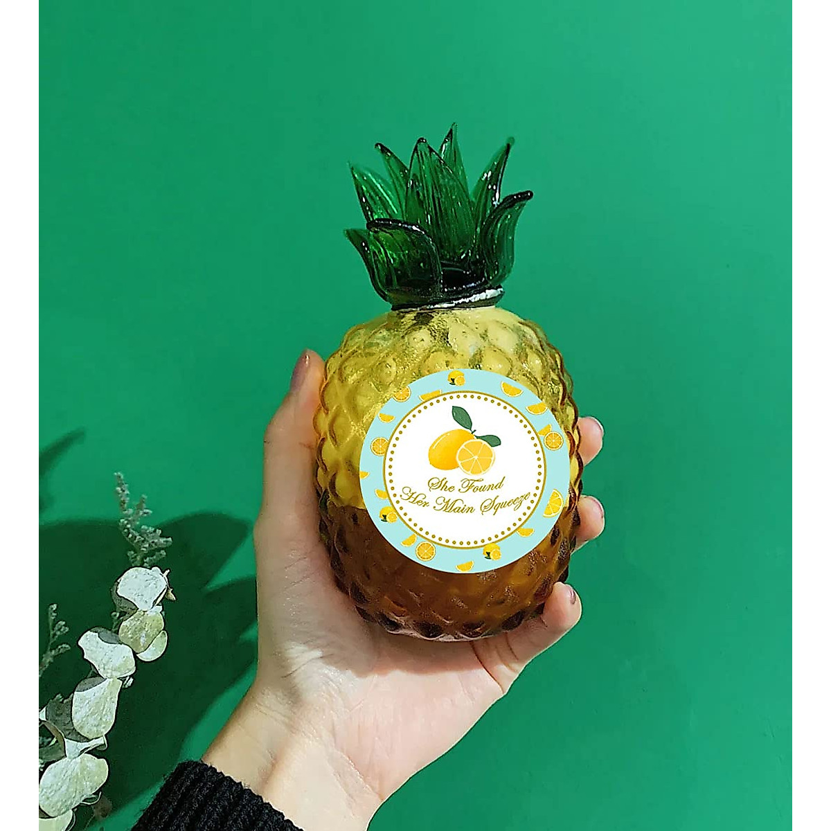 She Found Her Main Squeeze Lemon Bridal Shower Favor Stickers,Lemon Stickers Great for Party Favors, Envelope Seals and Goodie Bags,2 inches 180pcs.