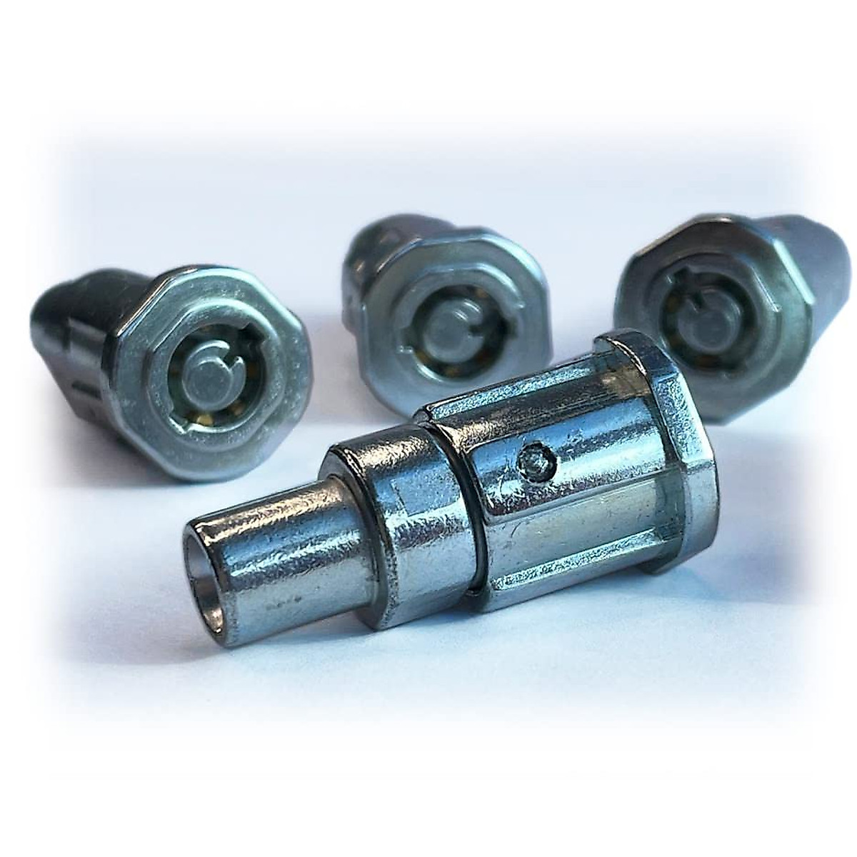 Locks & Keys Classic Gumball Machine - Vending Machines Top Lid Tubular Key Lock for Capsule, Candy, Gumball Vending Machine. Gumball Machine Lock and Key 1/4" Thread (4pc - Key Y2)