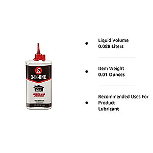 3-IN-ONE Multi-Purpose Oil, 3 OZ (Pack of 2)