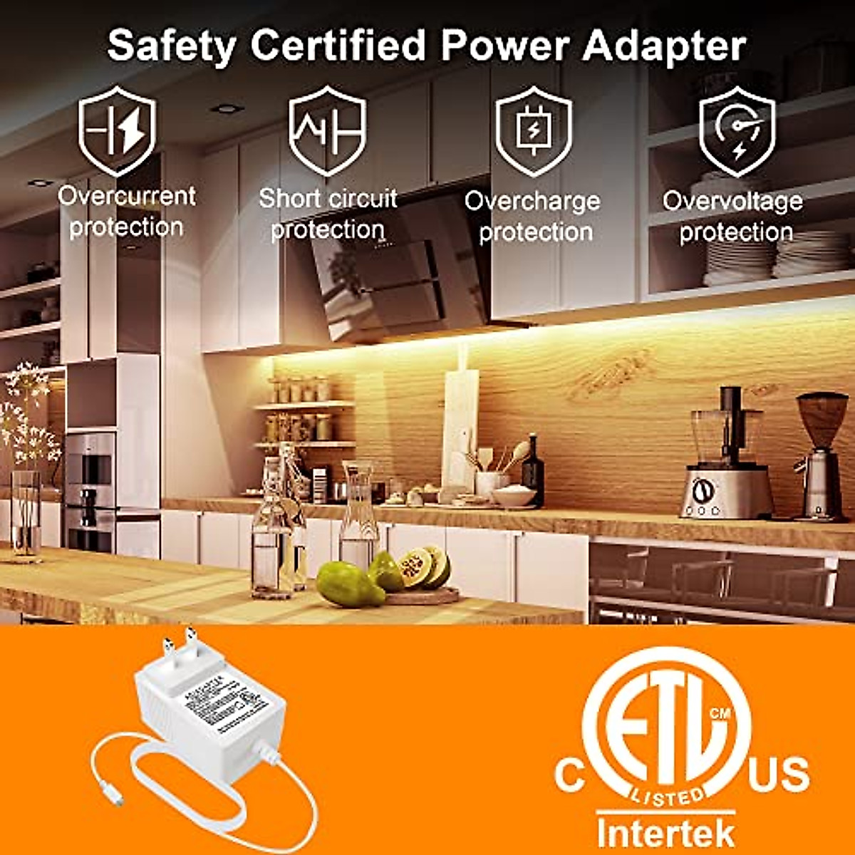 LAFULIT 10 PCS Under Cabinet Lights Kit, Motion Sensor LED Strip Lights with Remote, Dimmable and Timer Warm White Counter Lights for Kitchen Cabinets, Cupboards, Closets, Stairs, Shelf, Desk, and Bed