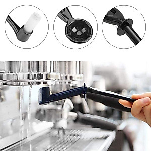 4 Pieces Coffee Machine Cleaning Set Include Wooden Coffee Grinder Brush Coffee Machine Group Head Cleaning Brush
