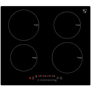 K&H 4 Burner 24 Inch Built-in Induction Electric Stove Top Ceramic Cooktop Touch Control 240V 6000W IN24-6004