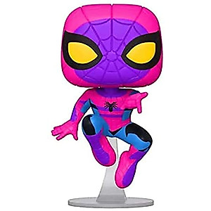 Funko Pop! Marvel: Blacklight Spider-Man Vinyl Figure Exclusive Black Light Edition Spiderman - Pop Only