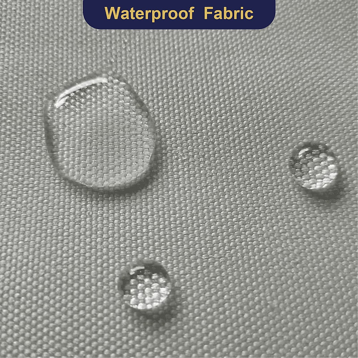 Foreate Waterproof Fabric by The Yard 600d Cordura Canvas Fabric 58 inch Wide for Indoor Outdoor Patio 1 Yard, Silver Grey