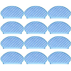 neutop Replacement Microfiber Mopping Pads Compatible with Ecovacs Deebot OZMO T5, N7, 920, 950 Robot Vacuums, 12-pack.