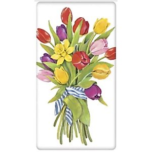 Mary Lake Thompson BT509 Tulips Cotton Flour Sack Dish Tea Towel 30 Inches x 30 Inches