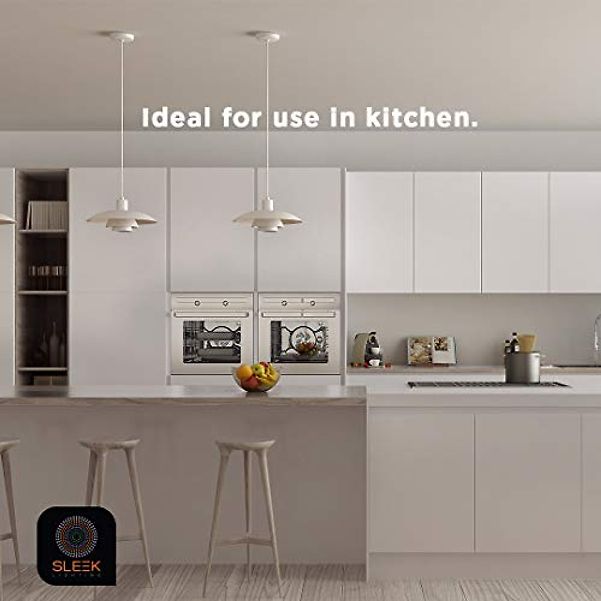 SLEEKLIGHTING - 13Watt GU24 Base 2 prong light bulbs- UL approved-120v 60Hz - Mini Twist Lock Spiral -Self Ballasted CFL Two Pin Fluorescent Bulbs- 4200K 900lm Cool White 4pack (60Watt Equivalent)