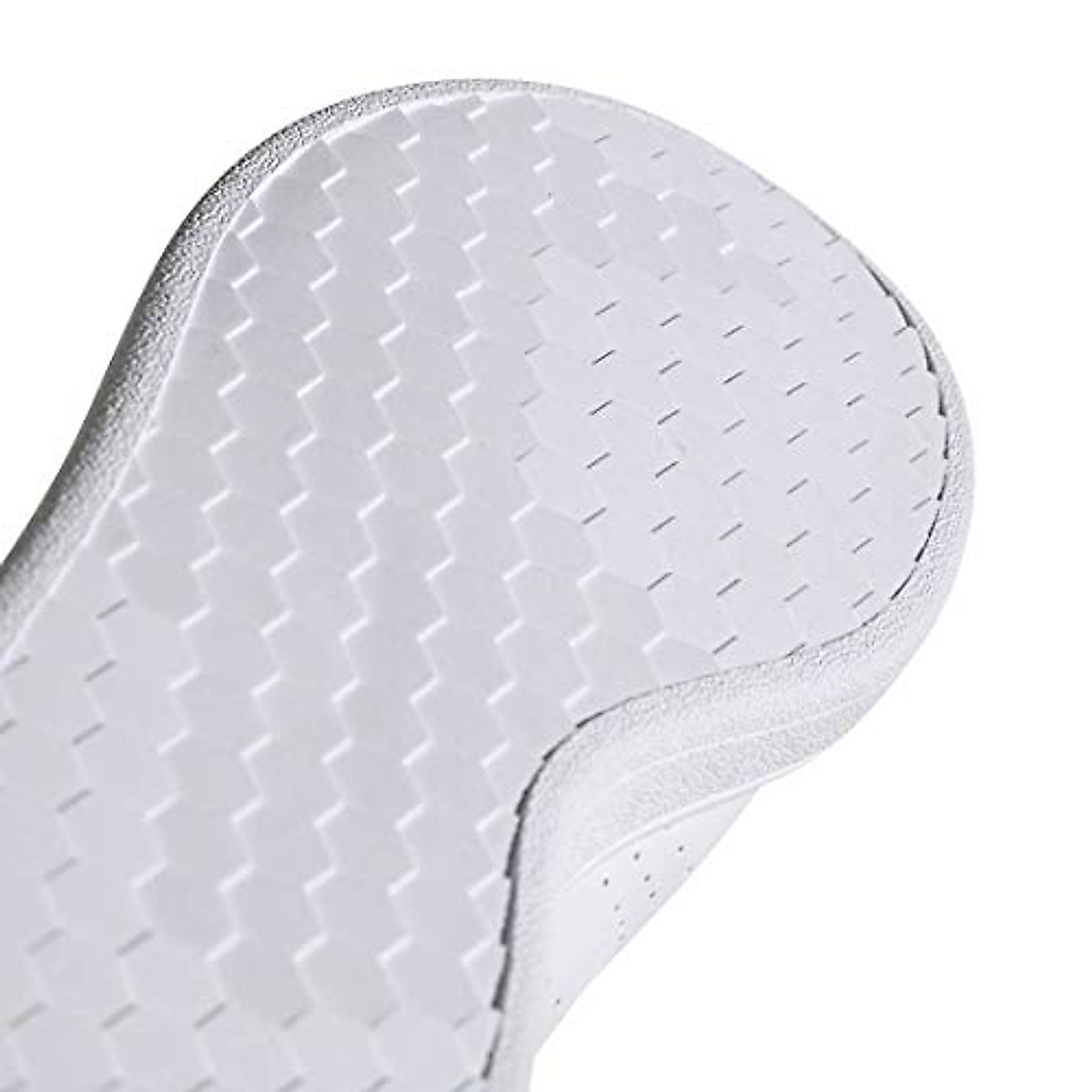 adidas Men's Advantage Base Tennis Shoe, White/White/Green, 10.5 M US