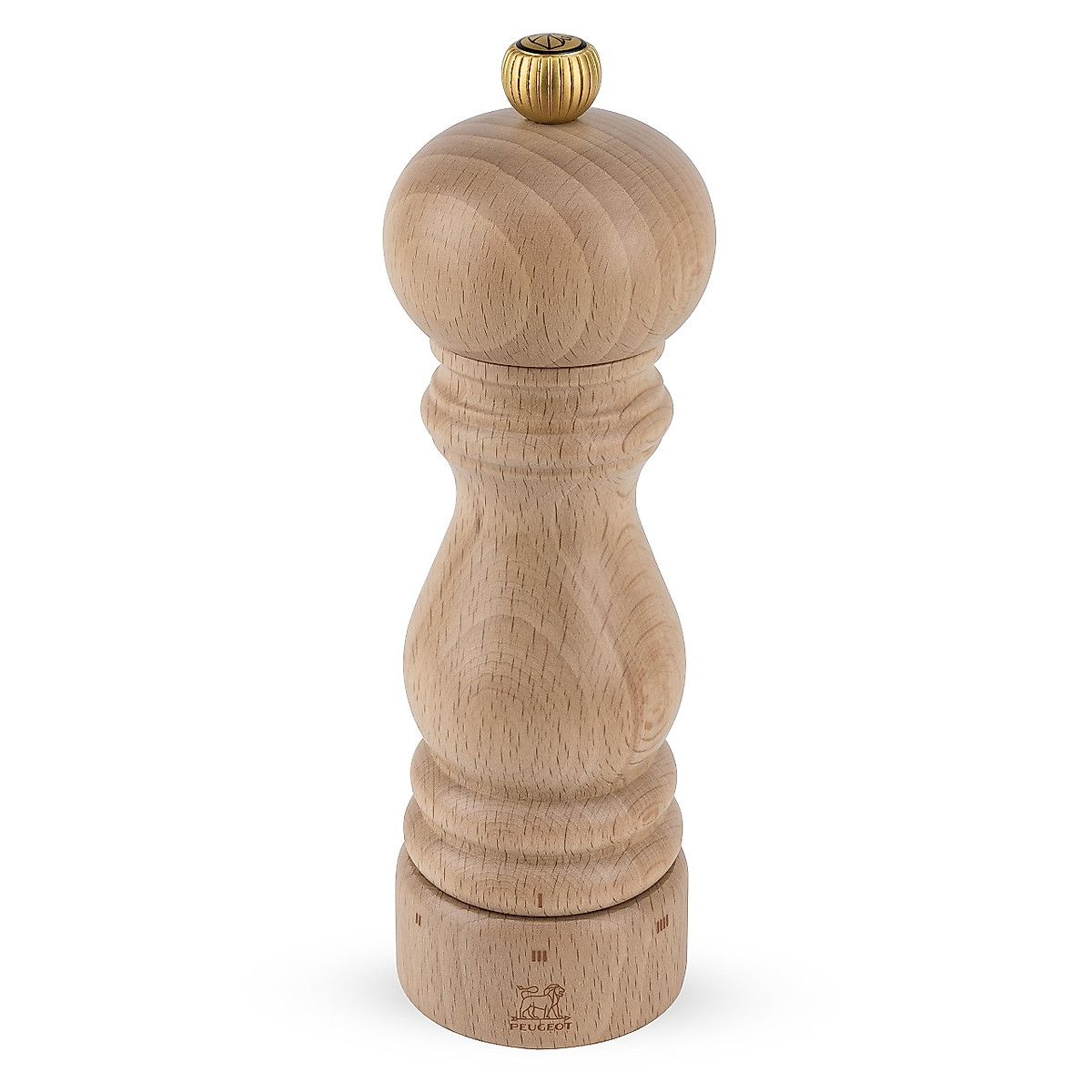 Peugeot - Paris u'Select Manual Pepper Mill - Adjustable Grinder - Beechwood, Natural