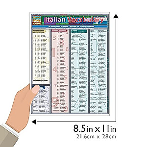 Italian Vocabulary QuickStudy Laminated Reference Guide (QuickStudy Academic)