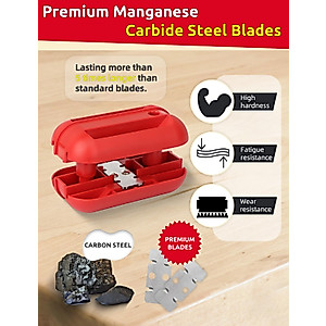 Edge Banding Trimmer, Edge Banding Cutter with Tungsten Carbide Blades, Woodworking Edge Banding Trimmer Tool for All Directions