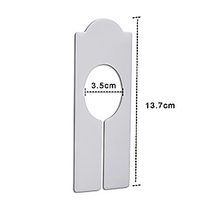 WILLBOND 20 Pack Clothing Rack Dividers Closet Dividers Rectangular Blank Hanging Clothes Dividers for Closet Cloth Home Store