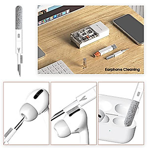 10-in-1 Keyboard Cleaner, Laptop Cleaning Kit Lens Pen for DSLR Cameras, 3 in 1 Earbud Cleaner Pen, Computer Cleaning Kit, Polish Cleaning Cloth Brush for Screen/Electronic/MacBook/Phone/iPad/PC/