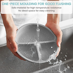 Silikong Suction Plate for Toddlers | BPA Free, 100% Food-Grade Silicone | Microwave, Dishwasher and Oven Safe | Stay Put Divided Baby Feeding Plates (3, Pink/Purple/Grey)