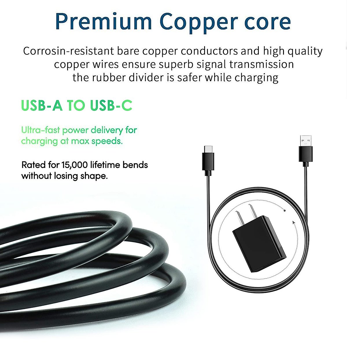 Charger for Samsung Smart tv Remote Control USB-C Omnipod 5 Omni pod 5 Charging Cable Cord for Samsung Frame tv Remote, SolarCell Remote, TOZO T12 NC9 T10 T9 NC7 NC2 G1 A1 A2 Mini A3 X1 T12 Earbuds
