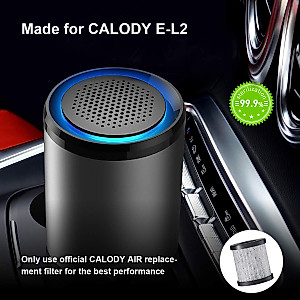 CALODY E-L2 Portable HEPA Air Purifier Replacement Filter, 3-in-1 Pre-Filter, H13 True HEPA Filter, Activated Carbon Filter, Pack of 1