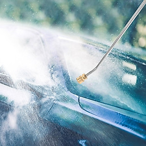 Yardenfun Curved High Pressure Washer Extension Lance Bar with Quick Car and Home Cleaning for Agricultural Irrigation and Gutter Cleaning