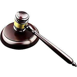 Apexstone Wooden Gavel and Block for Lawyer Judge Auction Sale