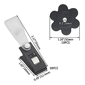 XINMEIWEN 40Pack Garden Flag Rubber Stoppers and Anti-Wind Clips Flag Stops Accessories Hardware for Garden Flag Poles Stand