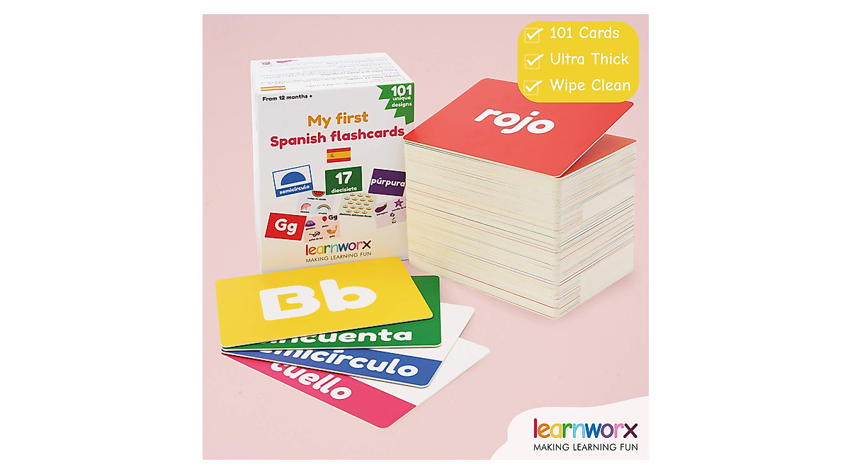 Spanish Flash Cards for Kids - Fun Learning Tool
