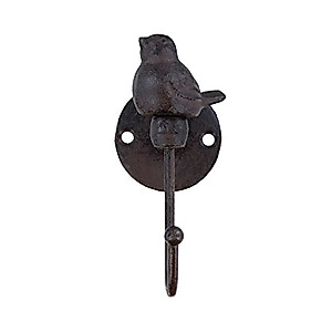 Colonial Tin Works YukaBa 520013 Songbird Wall Hook, Brownish Black
