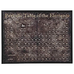 Signature Design by Ashley Marja Vintage Framed Perodic Table Canvas Wall Art, 48 x 36, Black
