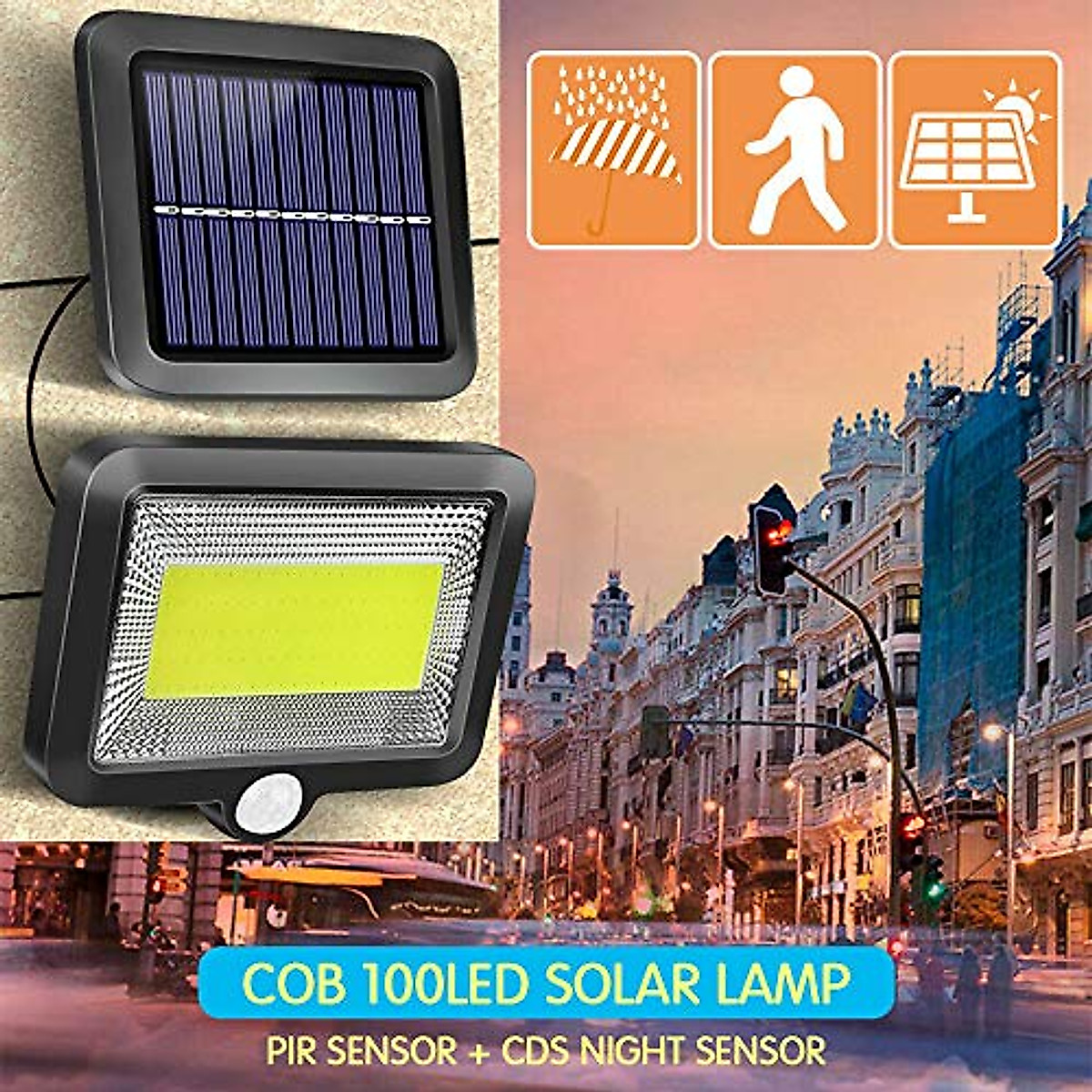 Automatic Security Sensor Light Solar Motion Sensor Lamp Waterproof IP65 Solar Light for Home Garden
