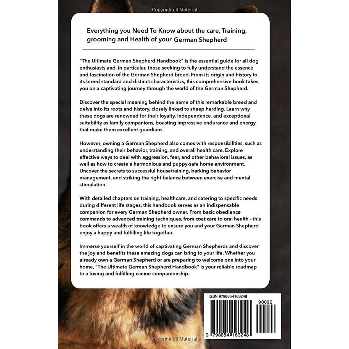 The Ultimate German Shepherd Handbook: All About the German Shepherd