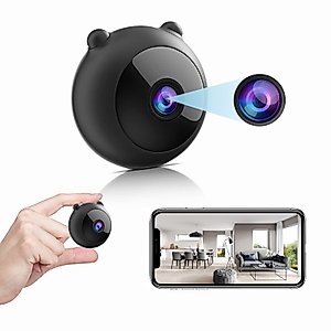 Mini Spy Camera 1080P Hidden Camera WiFi Hidden Camera Portable Small HD Nanny Cam with Night Vision and Motion Detection, App Remote Access - Indoor Covert Security Camera for Home