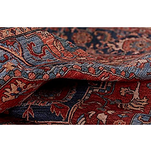 Momeni Afshar Polyester Area Rug, Red, 10' X 14'
