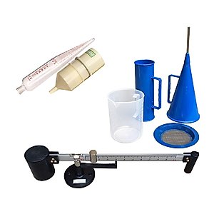 GLTL Slurry Test Kit,Mud Hydrometer,Mud Viscometer,Marsh Funnel and Viscosity Cup