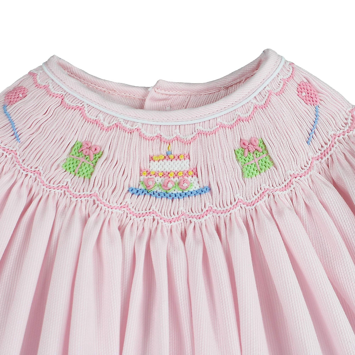 Petit Ami Baby Girls' Birthday Smocked Dress, 24 Months, Pink
