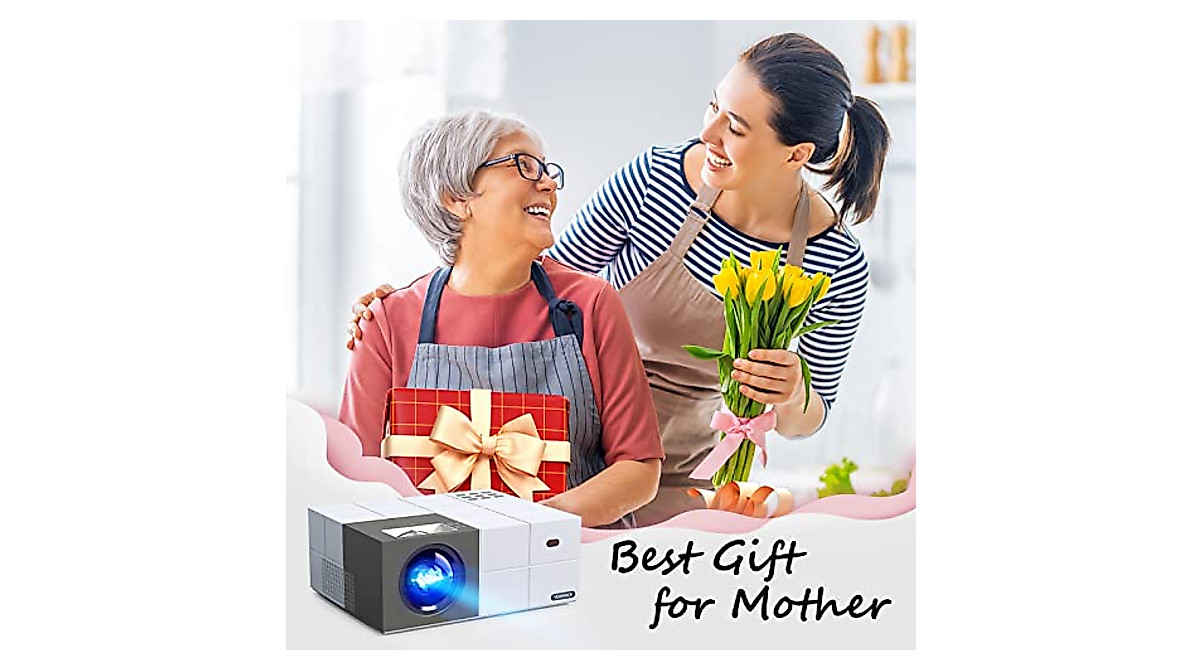 YOWHick 1080P 5G WiFi Bluetooth 4K Projector - Outdoor