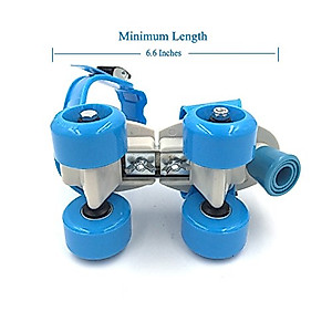 Kid's Children's Adjustable Speed Quad Roller Skates Shoes Blue