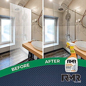 RMR - Xtreme Soap Scum Remover, Fast-Acting, No-Scrub Bathroom Cleaner for Soap Scum, Calcium, Hard Water, Limescale, and Shower Tile Residue, Bleach-Free, 30-Fluid Ounce Spray Bottle