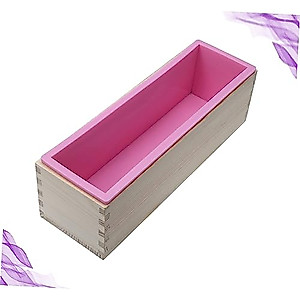 VILLCASE Cookie Cutters 3 Sets de para gelatinas Silicone molds for Candles molds for Resin Jewelry Resin molds Wooden molds Silicone Loaf Soap Suite soap Box Bread Mint Toast Bamboo