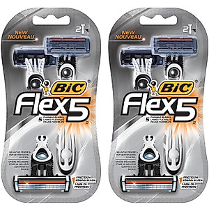 Bic Flex 5 Men'S Shaver Size 2pk Bic Flex 5 Men'S Shaver 2pk