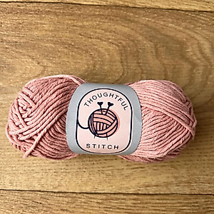 Cotton Yarn for Crocheting (Pack of 4) - 75g Soft & Durable Amigurumi Yarn, Knitting Yarn for Crocheting Sweaters, Dishcloth & DIY Projects, Perfect for Beginners and Experts, Machine Washable (Pink)