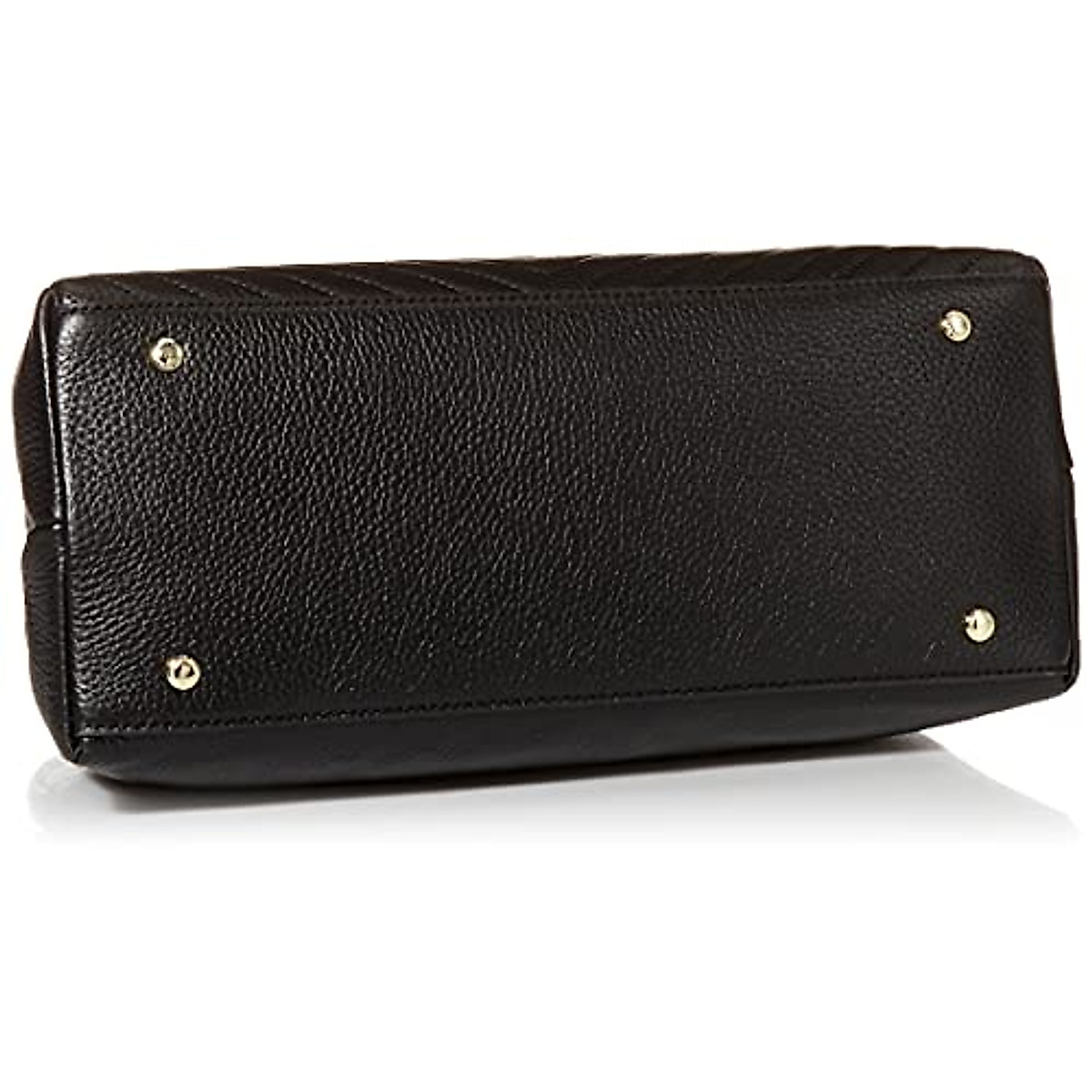 Karl Lagerfeld Paris womens Charlotte Quilted Tote Bag, Blk/Gold, One Size US