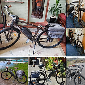 Sarahbridal Commuter Electric Bike for Adults, City Cruiser Ebike 500W Powerful Brushless Motor Cargo, 20+MPH, 50+Miles, 28" Electric Bicycle with Removable 48V 12.8Ah Larger Battery 7-Speed