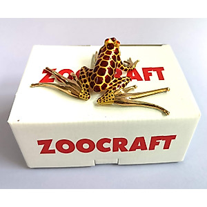 ZOOCRAFT Collectible Frog Decor Figurines Blown Glass Handmade Lovers Home Garden Decoration Animal Totem