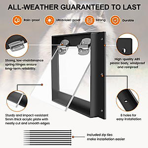 Artowell Raccoon One Way Eviction Door - The Raccoon Trap Contactless Excluder, Raccoon Repellent Perfect for Outdoor Spaces Like Attics, Chimneys & Under Decks. Fast Results, Easy DIY Installation