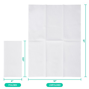 100PACK Disposable Hand Towels for Bathroom, Soft and Absorbent Paper Guest Towels Disposable Decorative Bathroom Hand Napkins for Kitchen, Parties, Weddings, Dinners