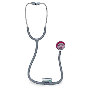 RCSP Dual Head Stethoscope For Doctors Medical Staff, Nurses And Medical Student Versatile, High Acoustic Sensitivity, Durable, and Comfortable for Medical Professionals Cardio Al Light Weight (GREY)