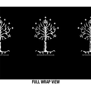 Lord of the Rings OFFICIAL Tree of Gondor 24 oz Insulated Canteen Water Bottle, Leak Resistant, Vacuum Insulated Stainless Steel with Loop Cap, Black