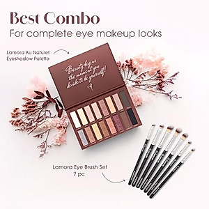 Lamora Eyeshadow Palette Makeup - Eye Makeup Palette with 16 Highly Pigmented Matte & Shimmer Shades - Vegan & Blendable