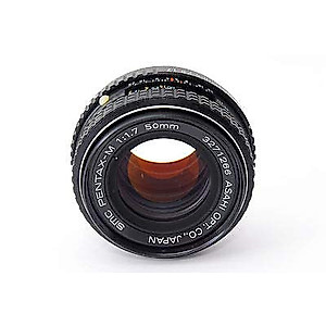SMC Pentax-M 50mm F1.7 manual focus lens.