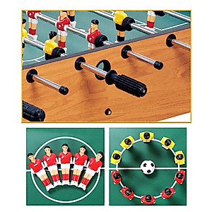 GAOSHENGWUJINGD Foosball Table Game Table Multi Game Table, Combo Game Table W/Soccer, Billiard, Slide Hockey, Wood Foosball Table, Perfect for Game Rooms, Arcades, Bars, Parties, Family Night